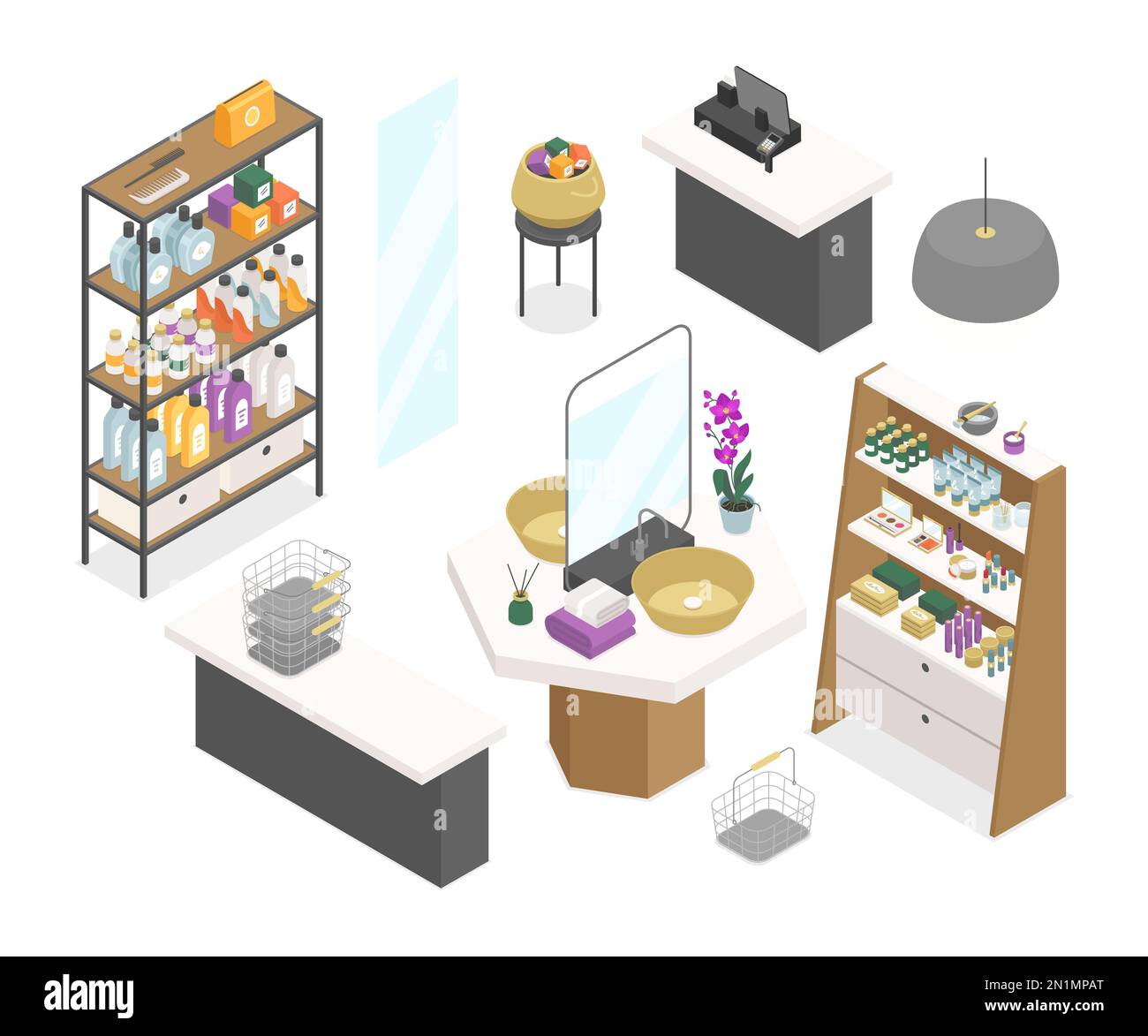 The body shop store interior Stock Vector Images - Alamy