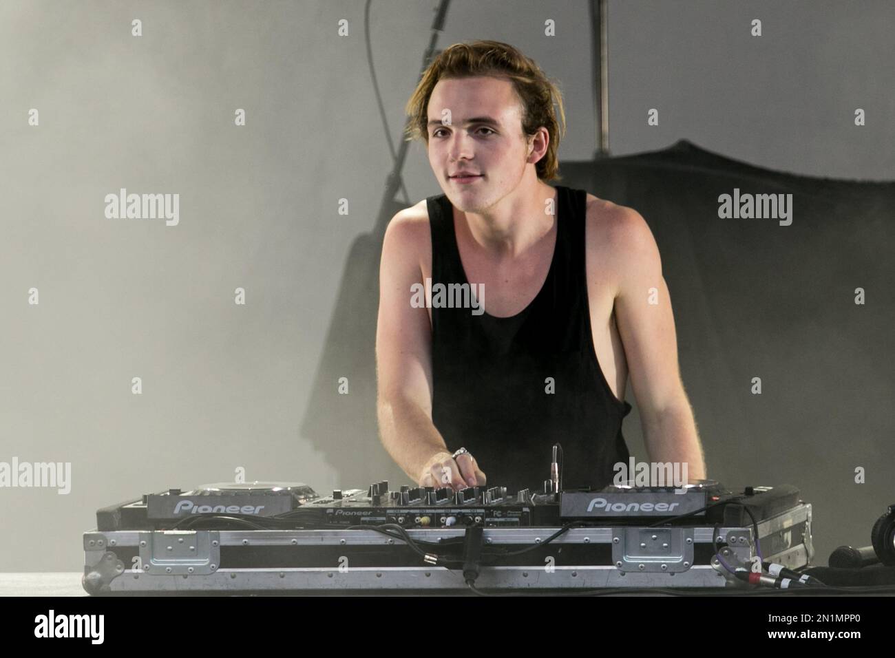 DJ Ryland performs on stage as an opener during R5's "Sometime Last ...