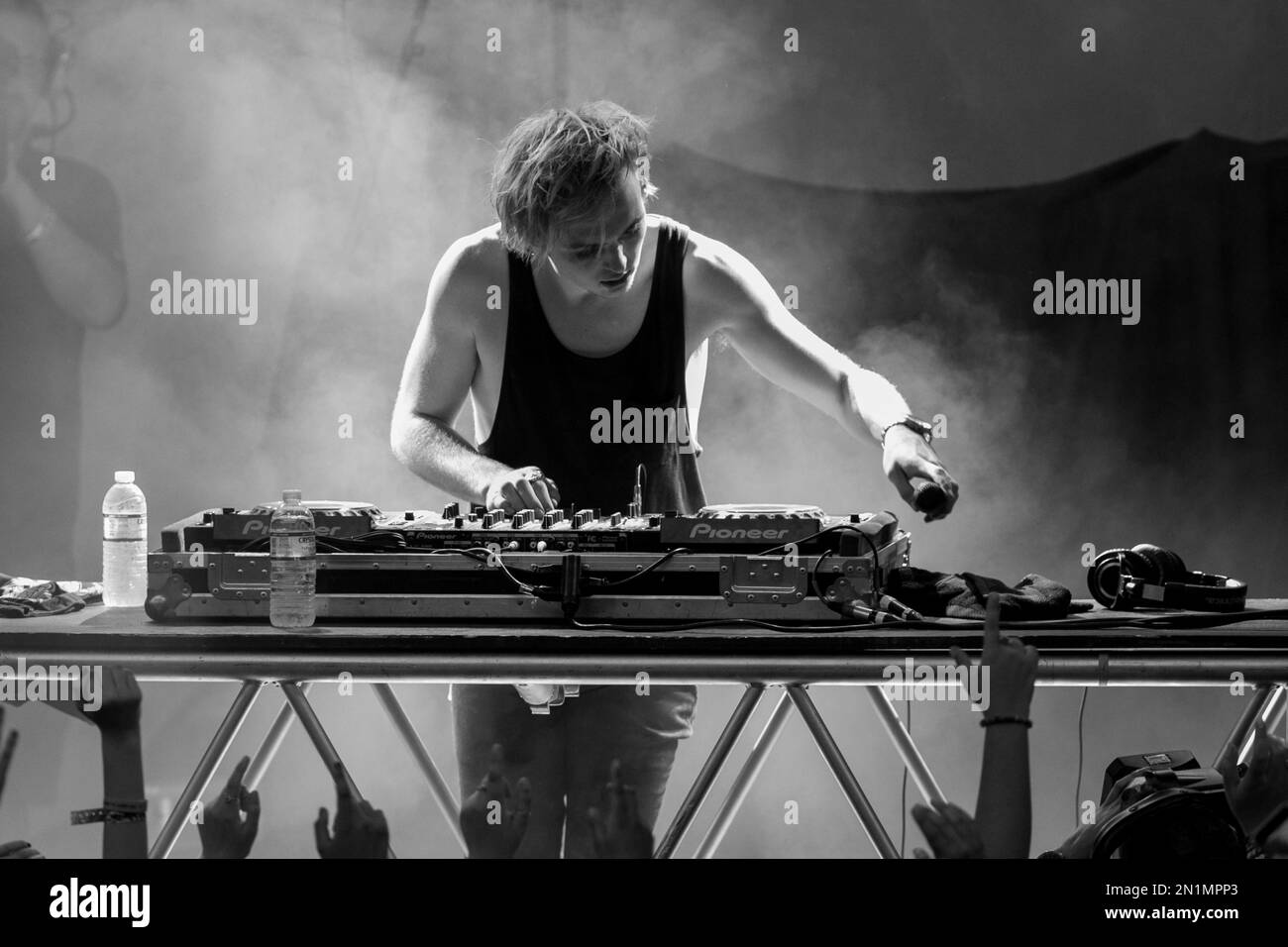 DJ Ryland performs on stage as an opener during R5's "Sometime Last ...