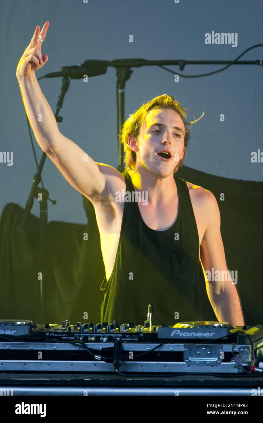 DJ Ryland performs on stage as an opener during R5's "Sometime Last ...