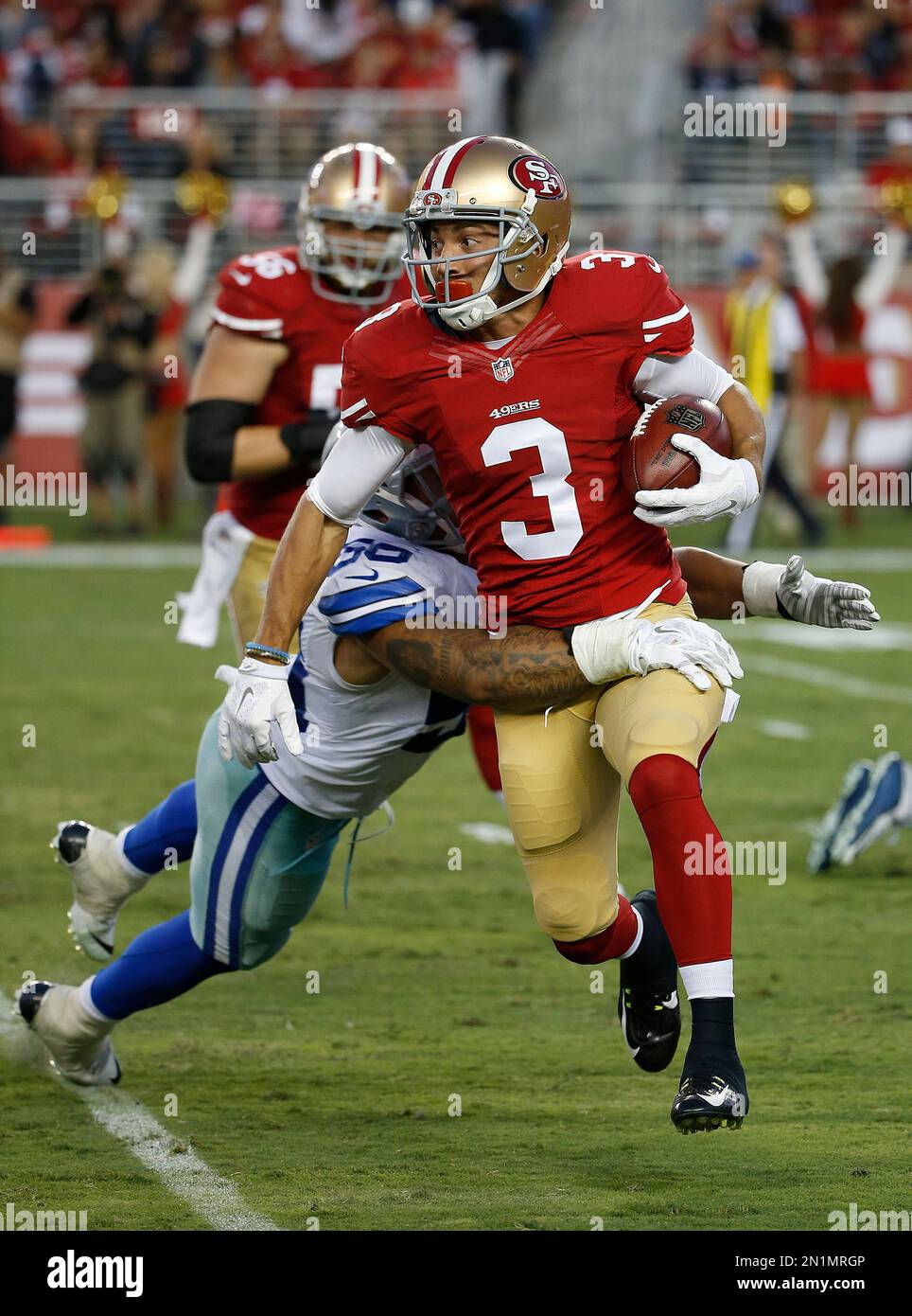 San Francisco 49ers wide receiver Mario Hull (3) runs against the ...