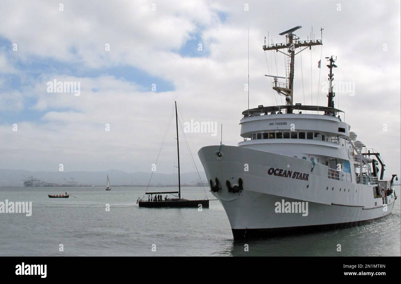 The Ocean Starr, used for research of plastic in the world's oceans ...