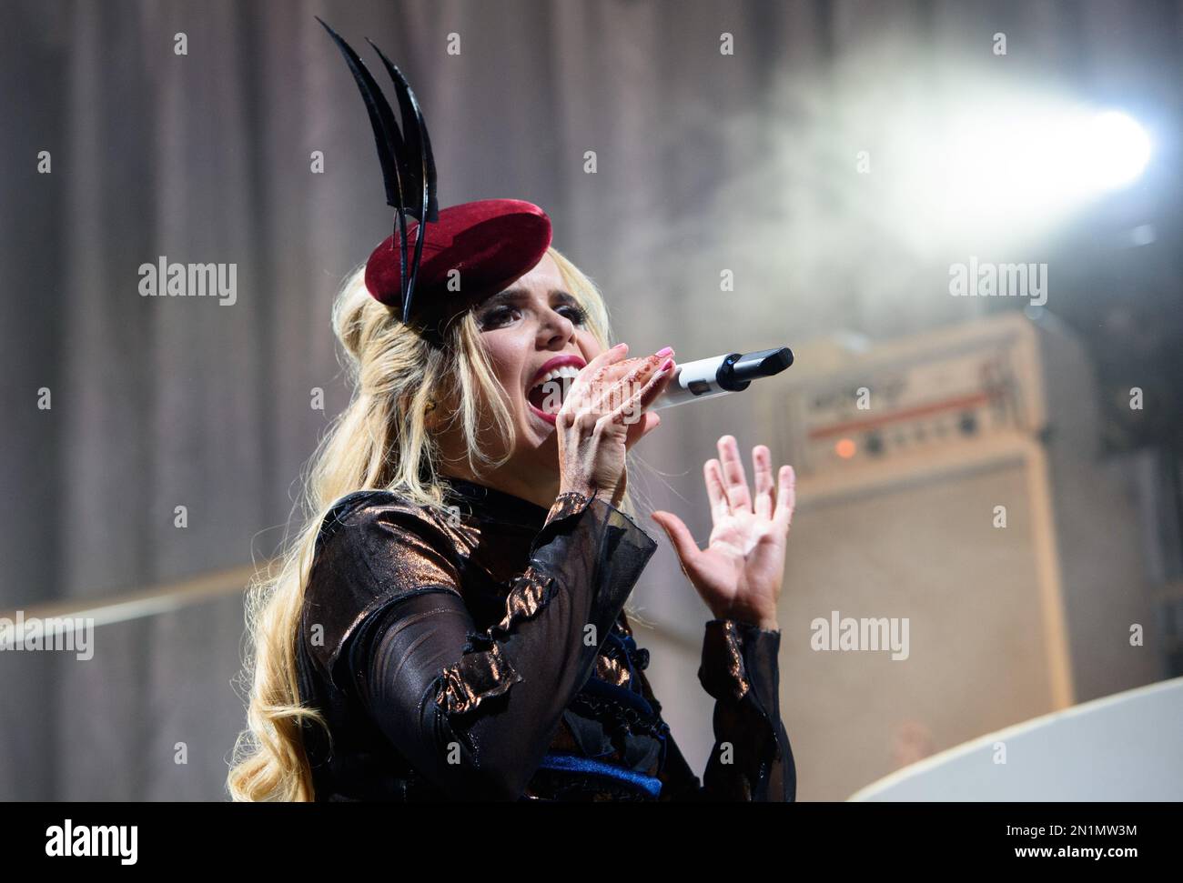 British singer Paloma Faith performs on stage during V Festival 2015 at ...