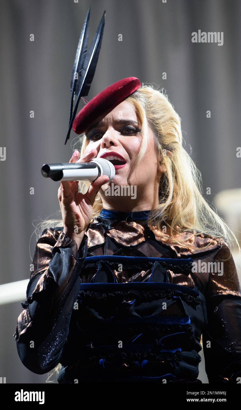 British singer Paloma Faith performs on stage during V Festival 2015 at ...