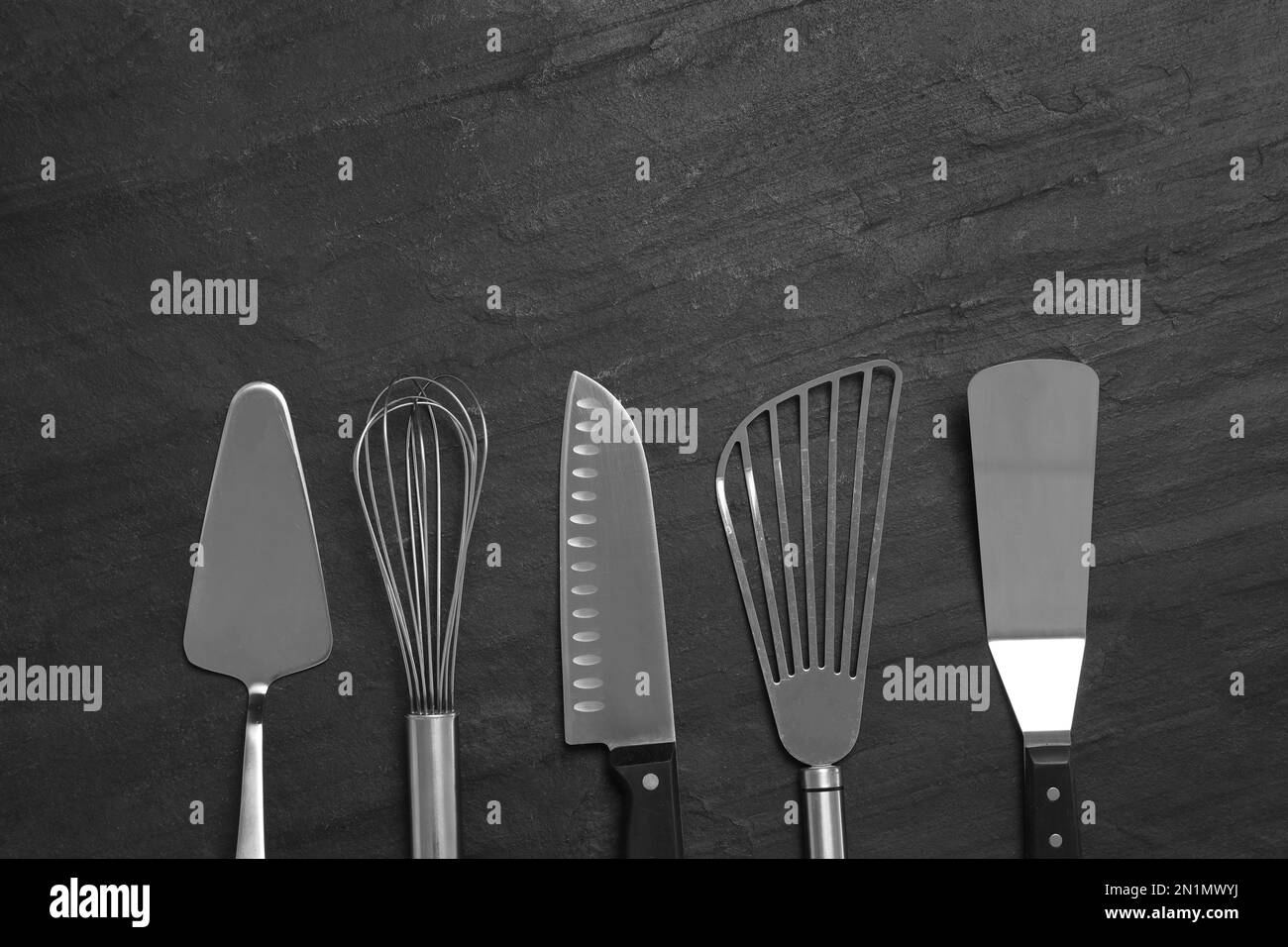 Stylish kitchen utensils Black and White Stock Photos & Images - Alamy