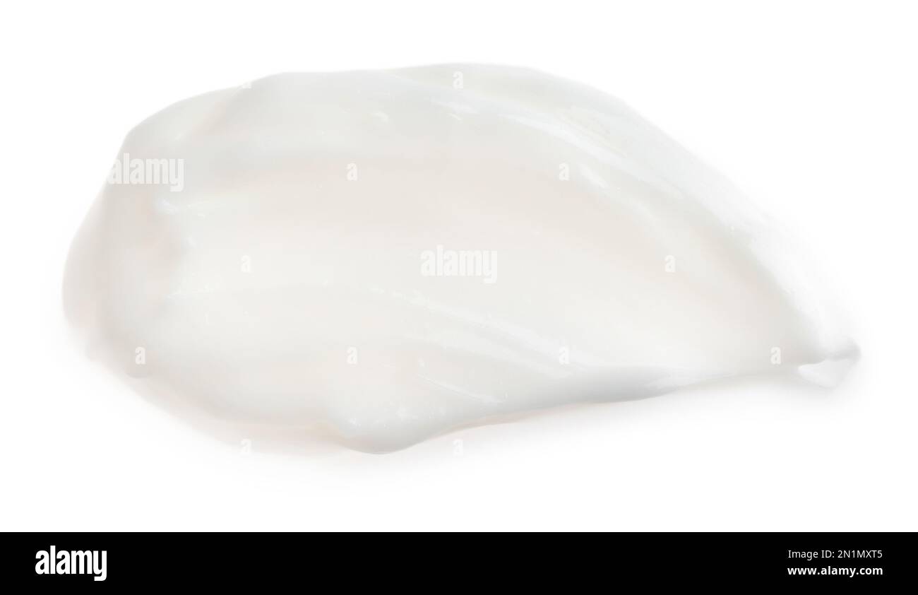 Cream sample on white background. Cosmetic product Stock Photo - Alamy