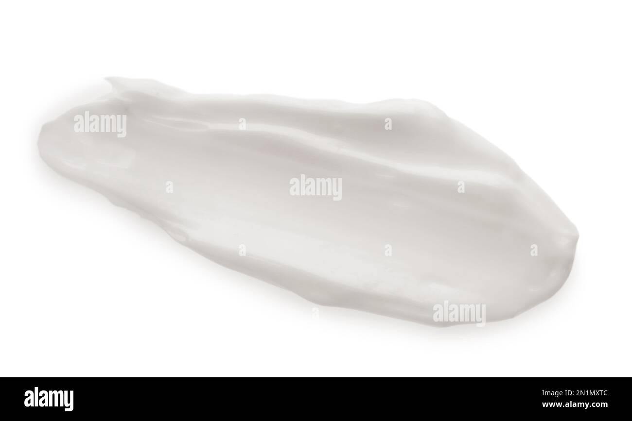 Cream sample on white background. Cosmetic product Stock Photo - Alamy