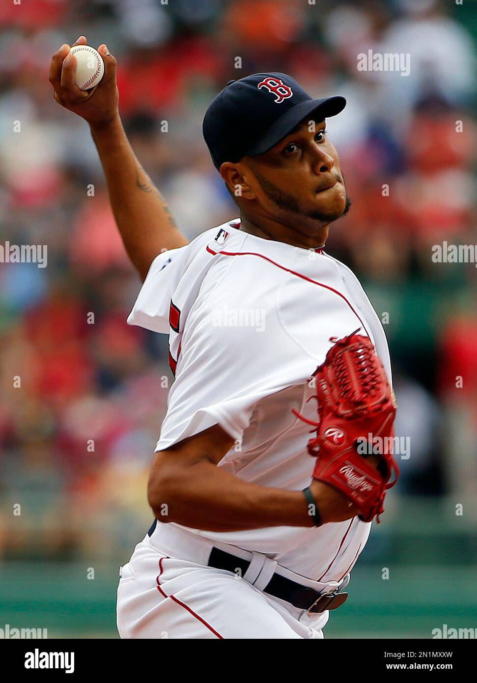 Boston Red Sox starting pitcher Eduardo Rodriguez delivers against the ...