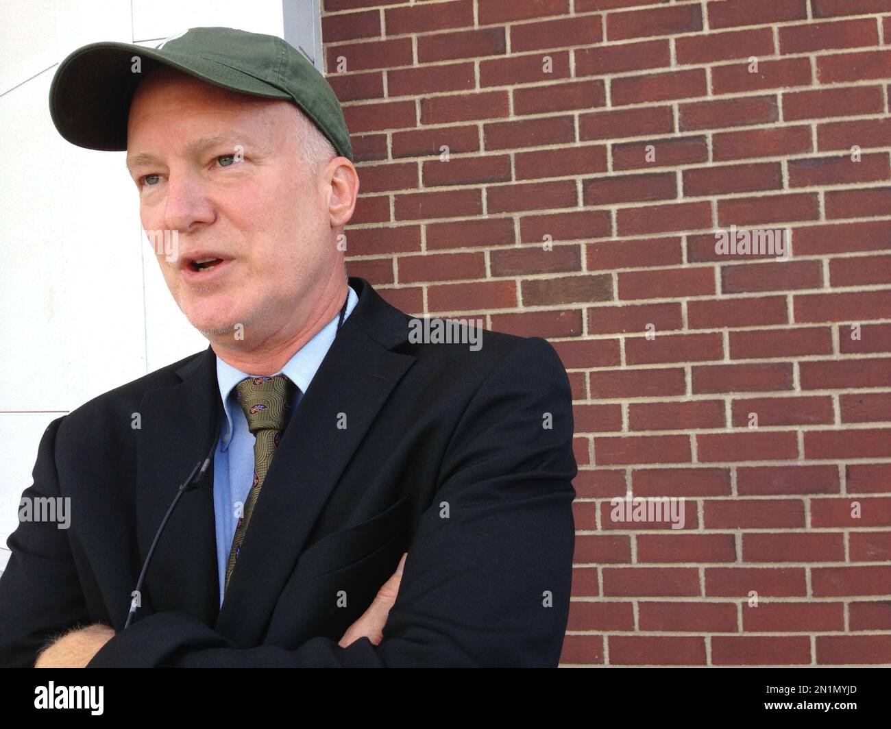 Washington County State's Attorney Scott Williams stands near where ...