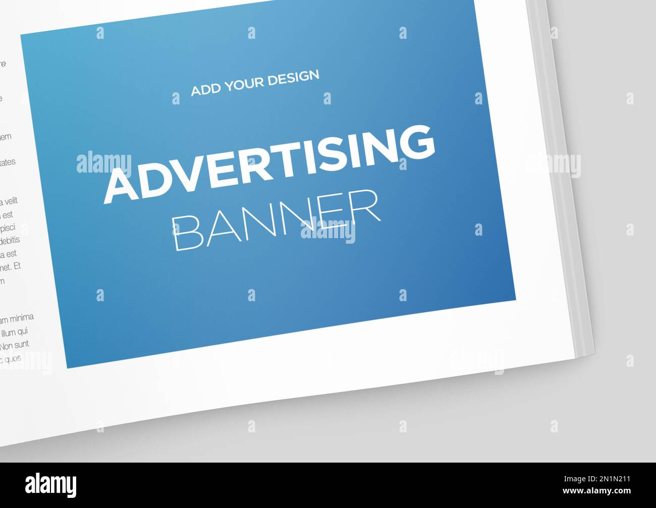 Newspaper Advertising Magazine Brochure Mockup 3D Rendering White ...