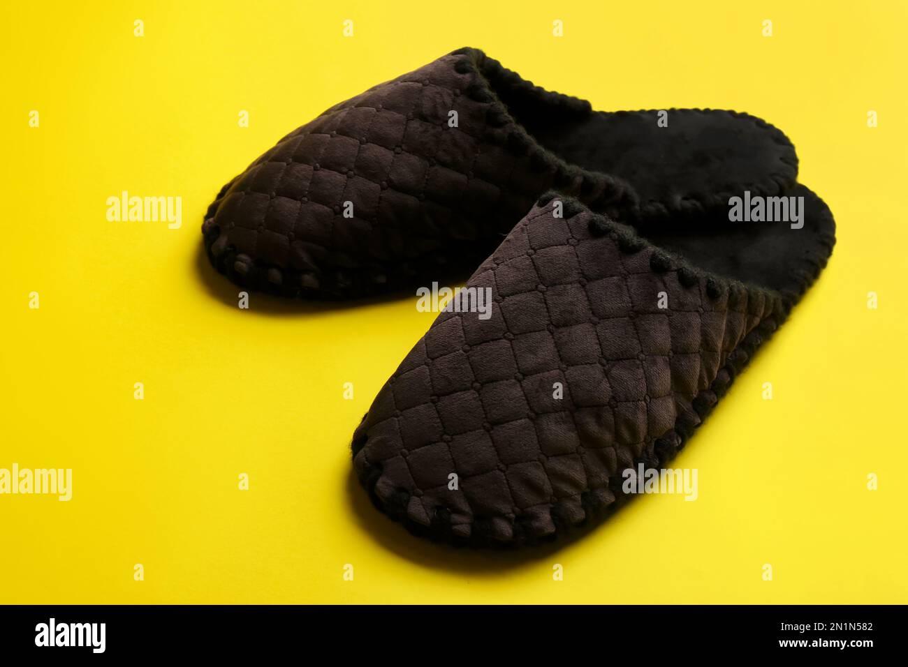 Pair yellow slippers hi-res stock photography and images - Alamy
