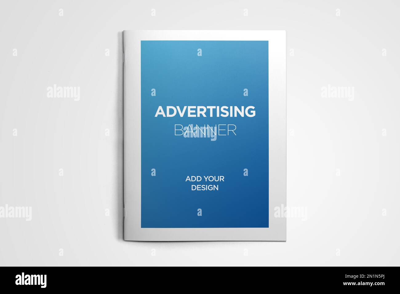 Newspaper Advertising Magazine Brochure Mockup 3D Rendering White ...