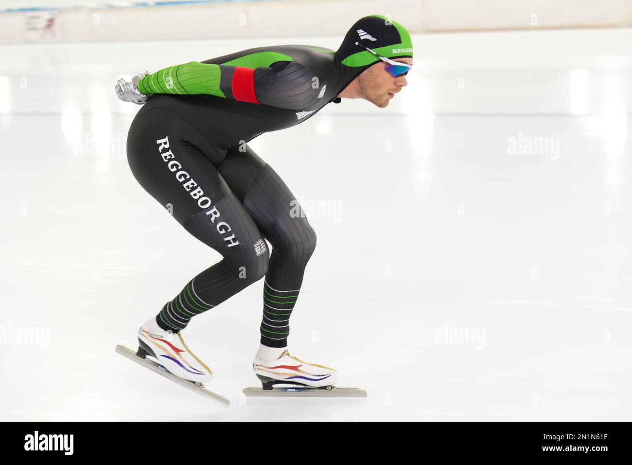 HEERENVEEN, NETHERLANDS - FEBRUARY 5: Patrick Roest of Team Reggeborgh ...