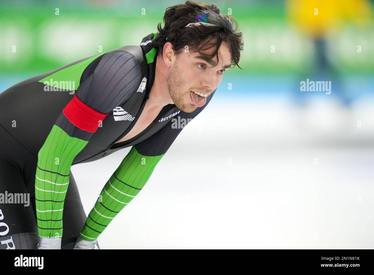 HEERENVEEN, NETHERLANDS - FEBRUARY 5: Patrick Roest of Team Reggeborgh ...