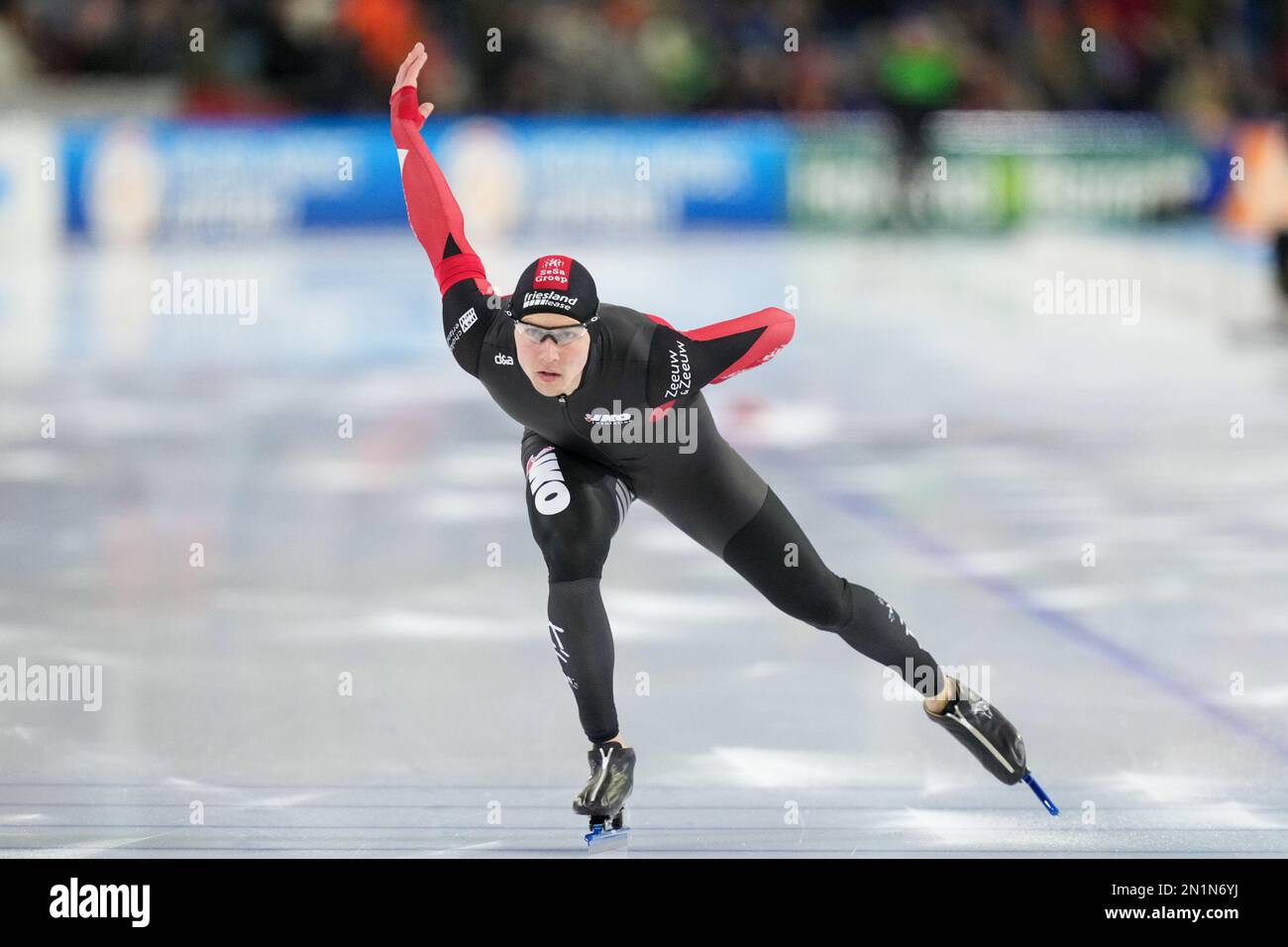 HEERENVEEN, NETHERLANDS - FEBRUARY 5: Kayo Vos of Team IKO competing on ...