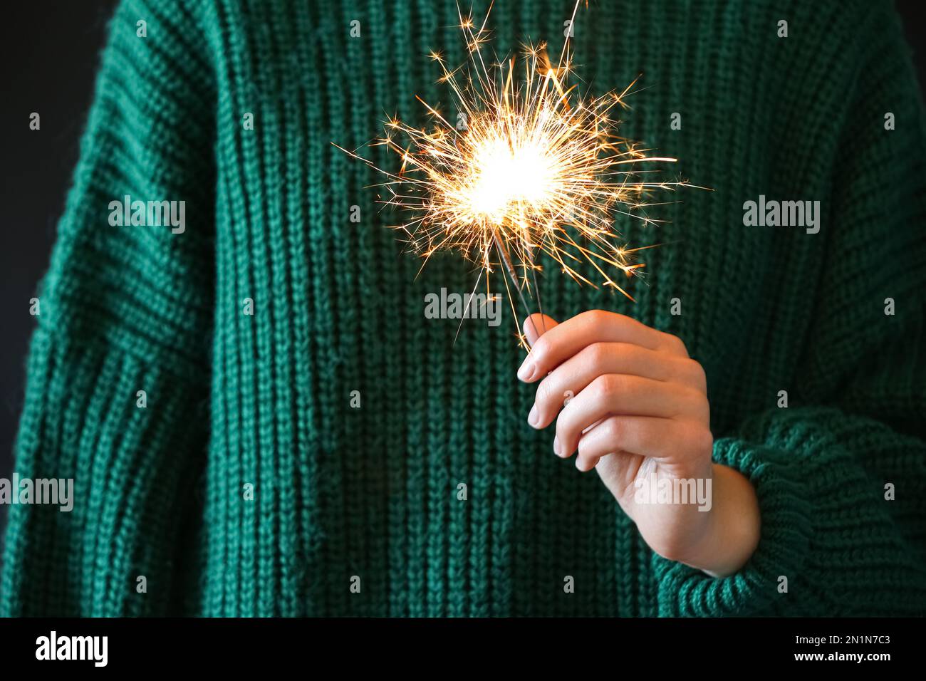 Green sparklers bengal fire hi-res stock photography and images - Alamy