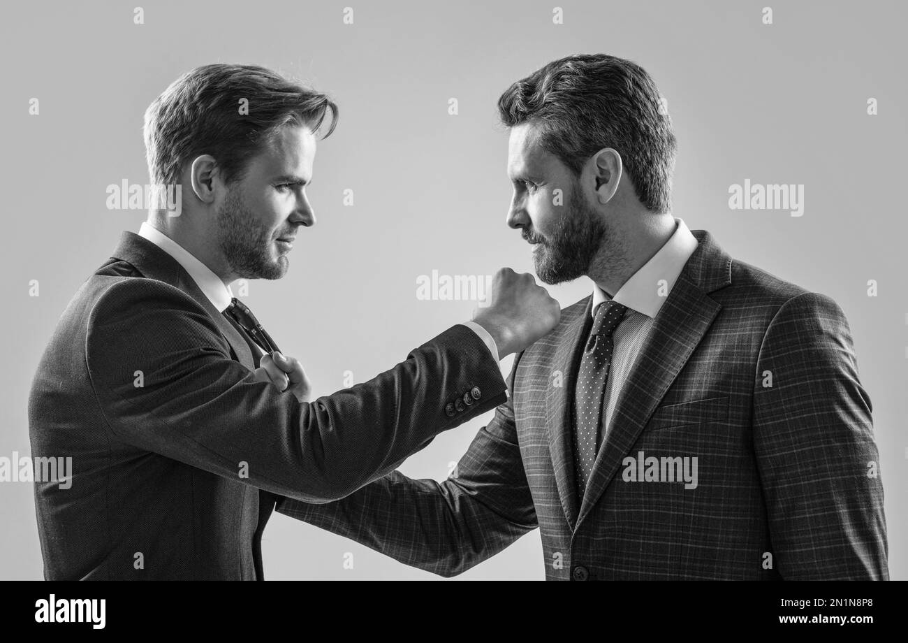 Two men fighting Black and White Stock Photos & Images - Alamy