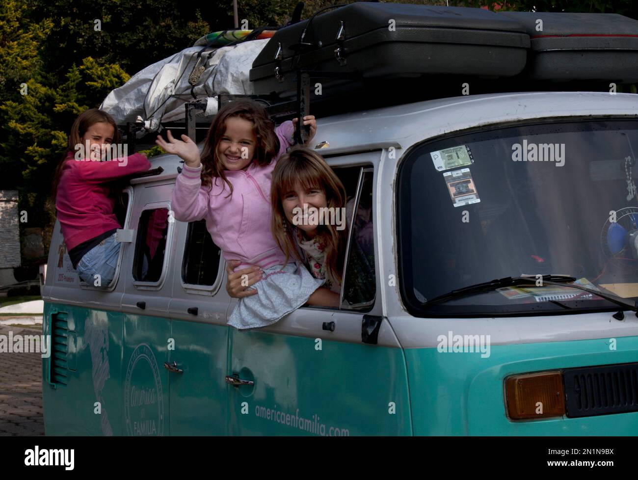 Noel Walker, 39, poses for a photo with two of her children, Cala, 12 ...