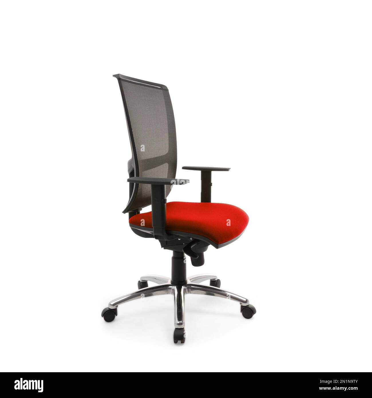 Studio shot of an office arm chair isolated on white background Stock ...