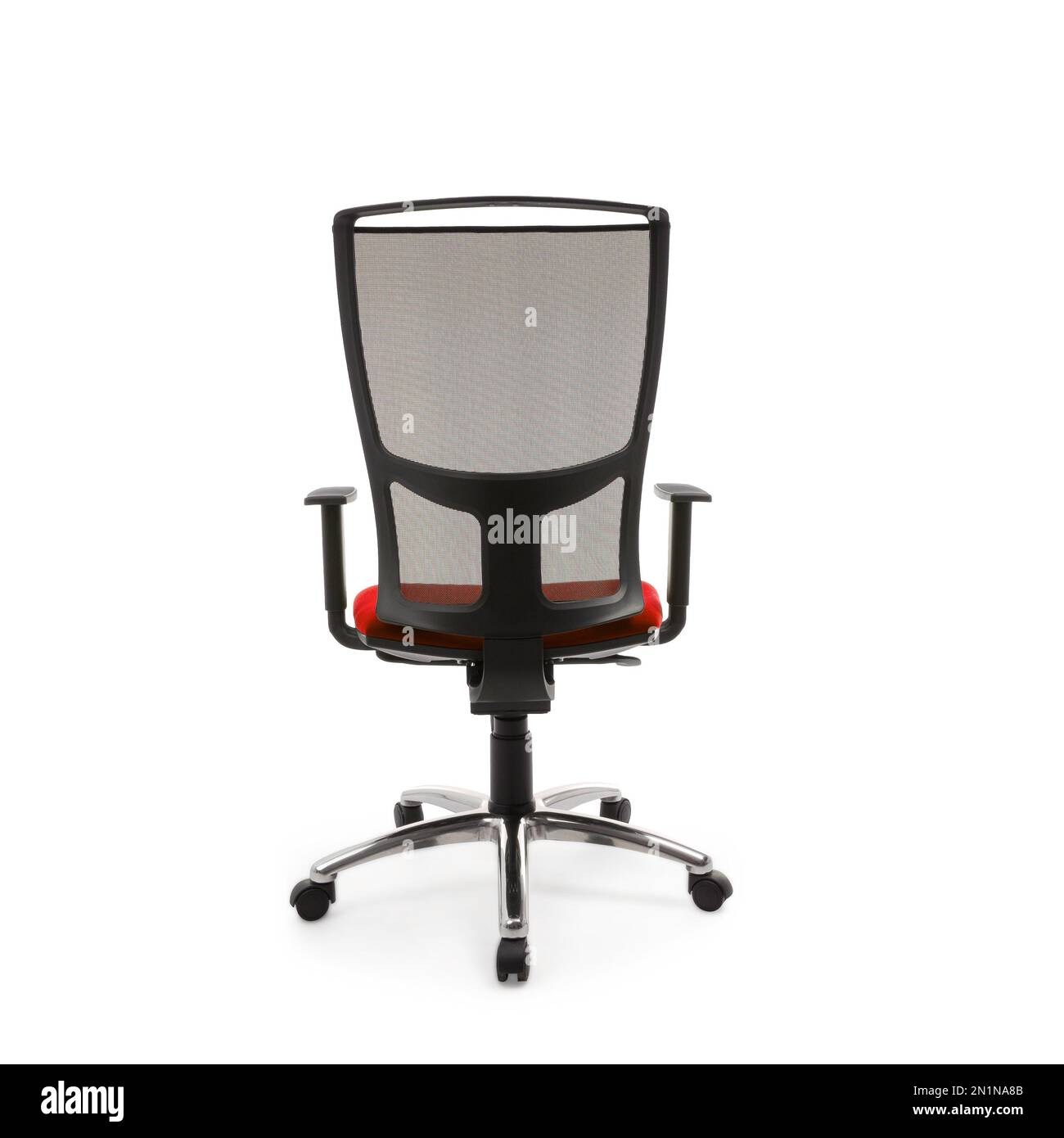 Studio shot of an office arm chair isolated on white background Stock ...