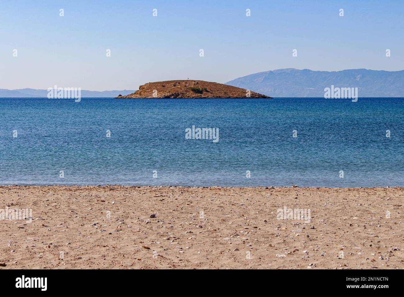 Sand beach in Turkey. Aegean coast. Gumuldur Stock Photo - Alamy