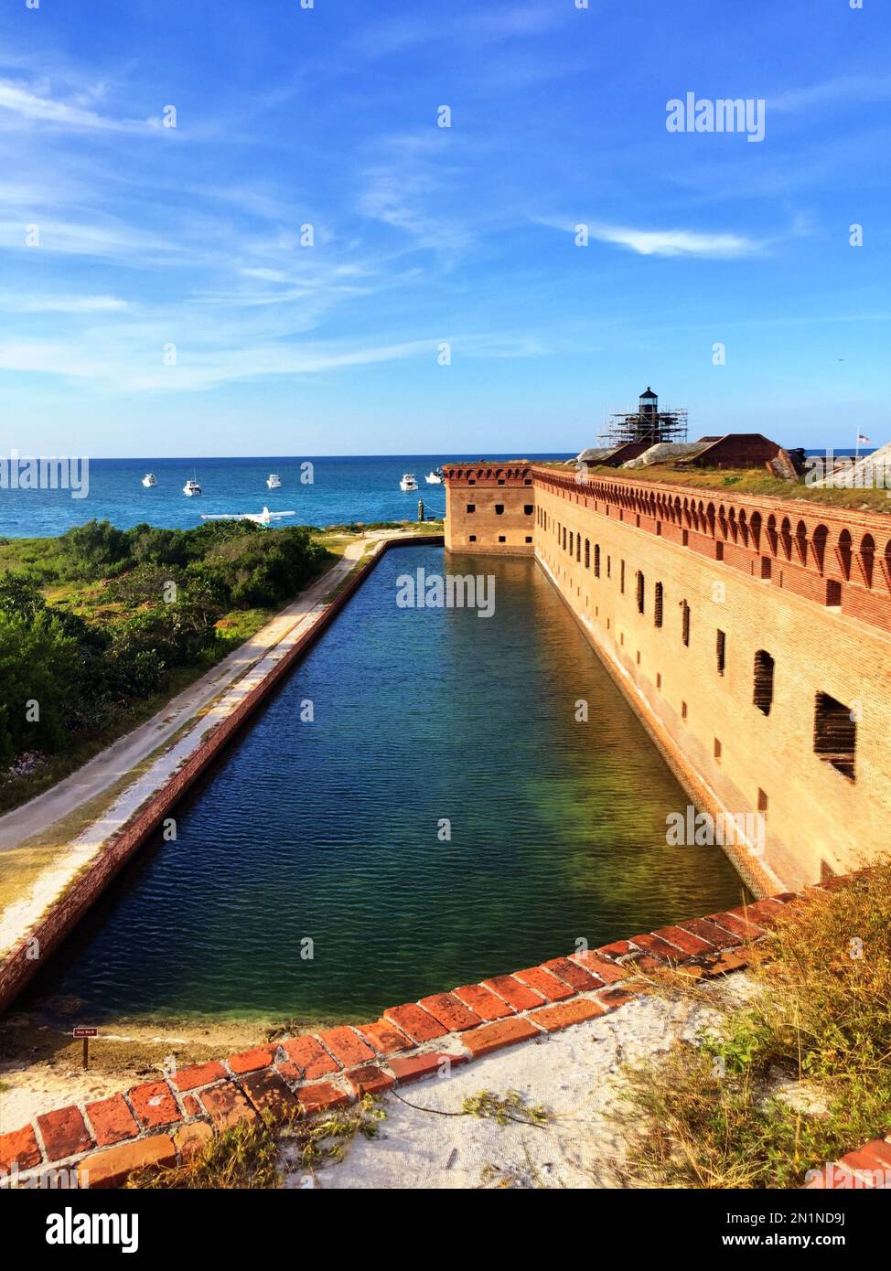 A Vertical Shot Of The Fort Zachary Taylor Historic State Park In Key A Vertical Shot Of The Fort Zachary Taylor Historic State Park In Key