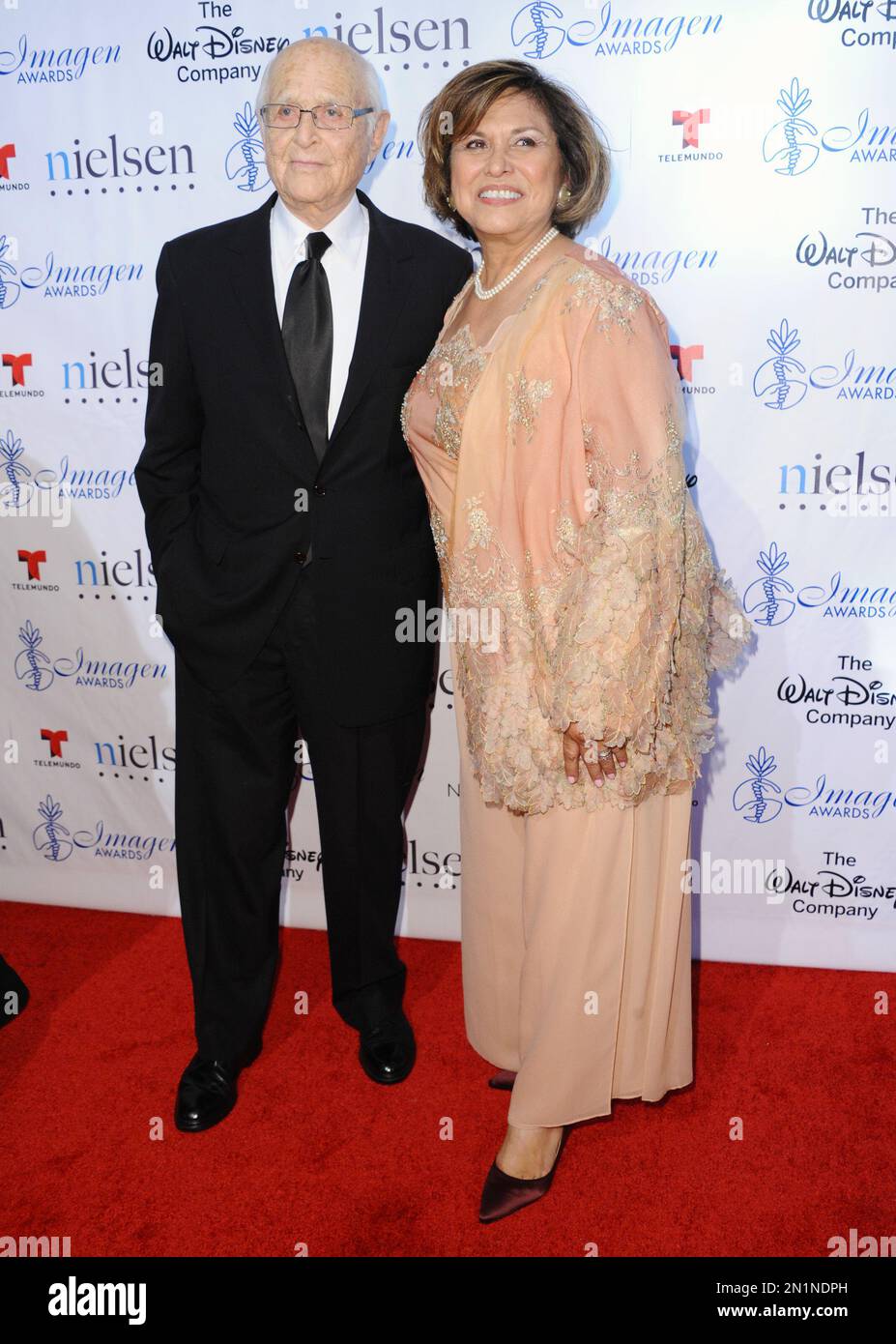 Norman Lear, Imagen Awards co-founder, left, and Helen Hernandez ...