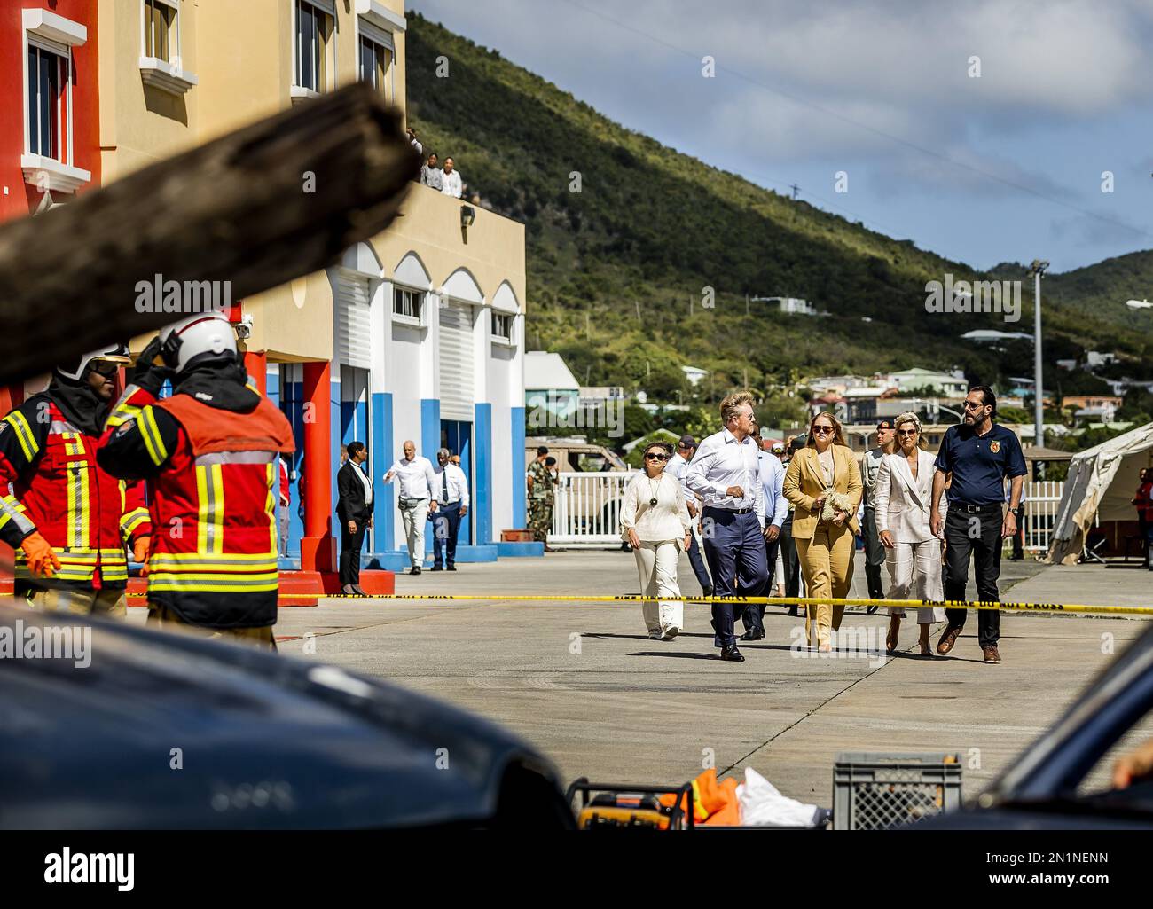 SINT MAARTEN - King Willem-Alexander, Queen Maxima and Princess Amalia ...