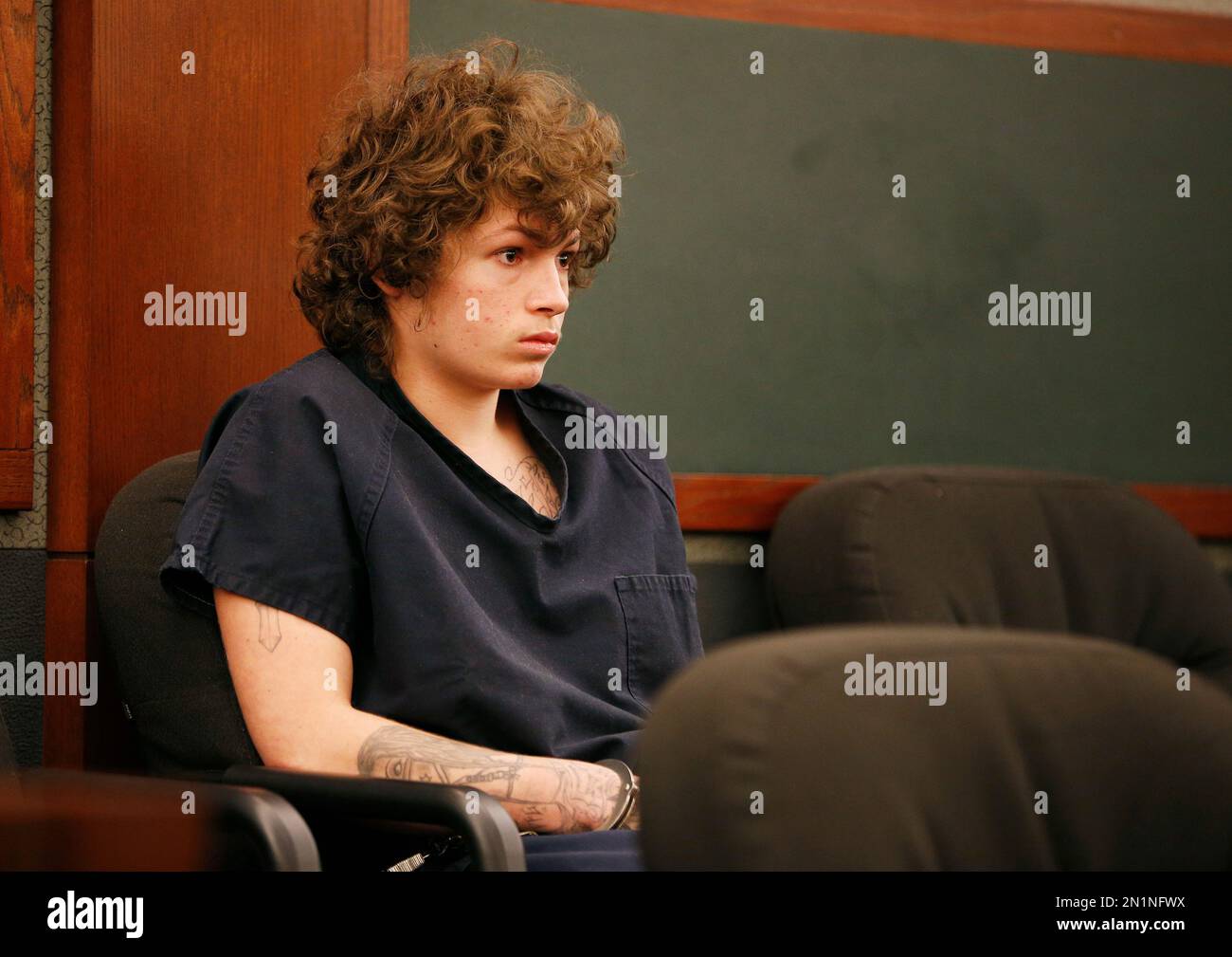Erich Milton Nowsch Jr. appears in court Friday, Aug. 21, 2015, in Las ...