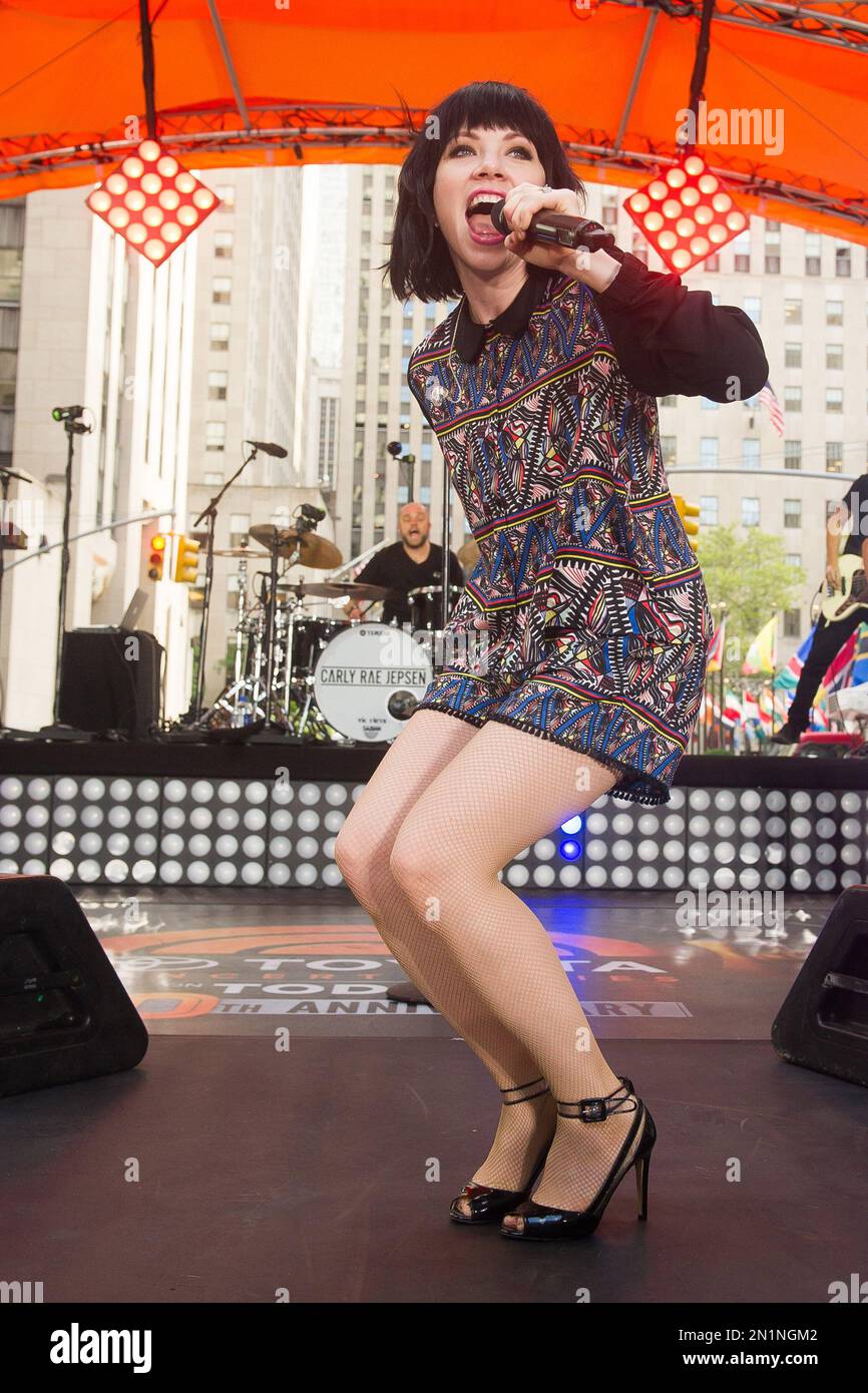 Carly Rae Jepsen performs on NBC's "Today" show on Friday, Aug. 21 ...