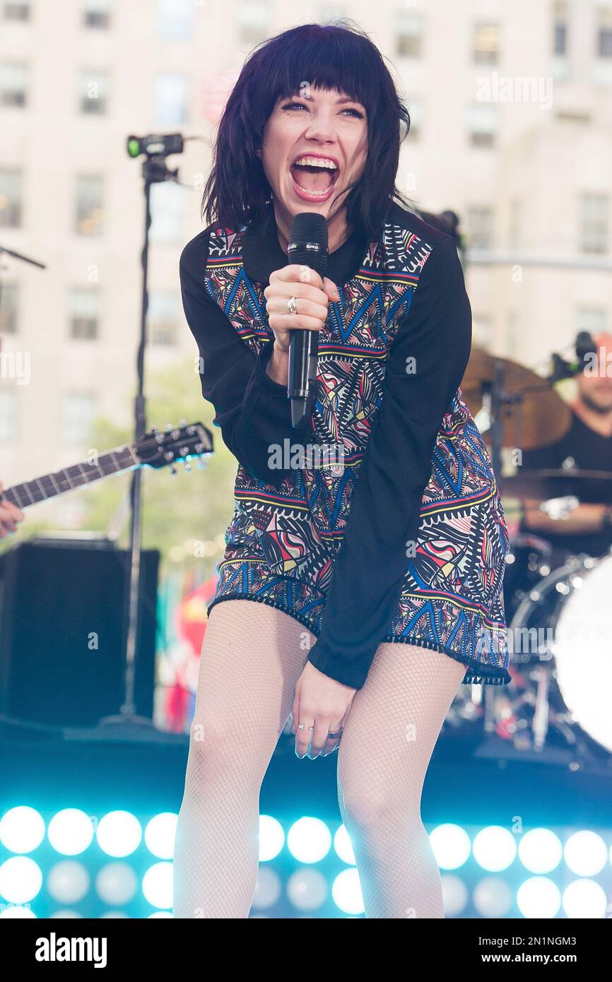 Carly Rae Jepsen performs on NBC's "Today" show on Friday, Aug. 21 ...