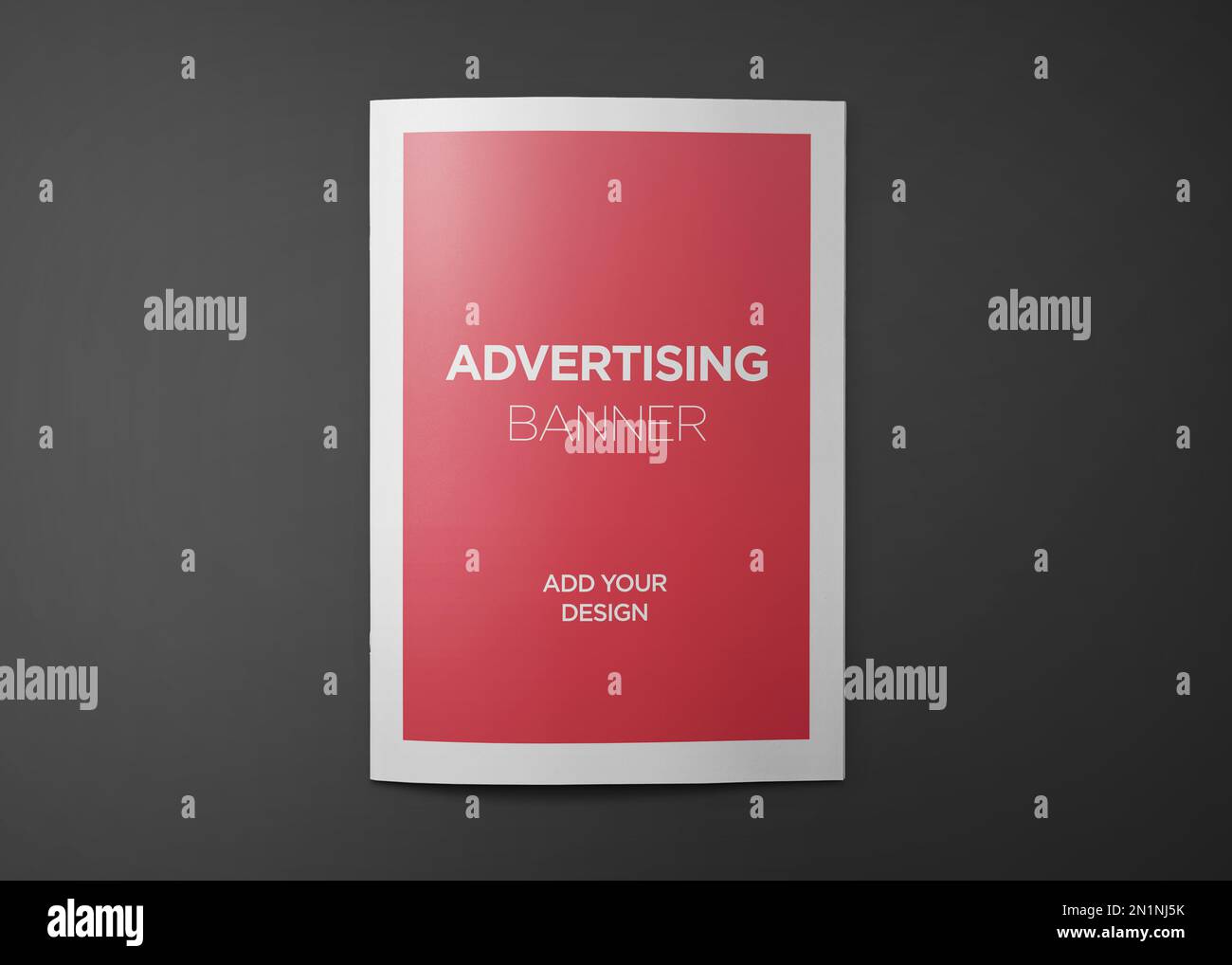 Newspaper Advertising Magazine Brochure Mockup 3D Rendering White ...