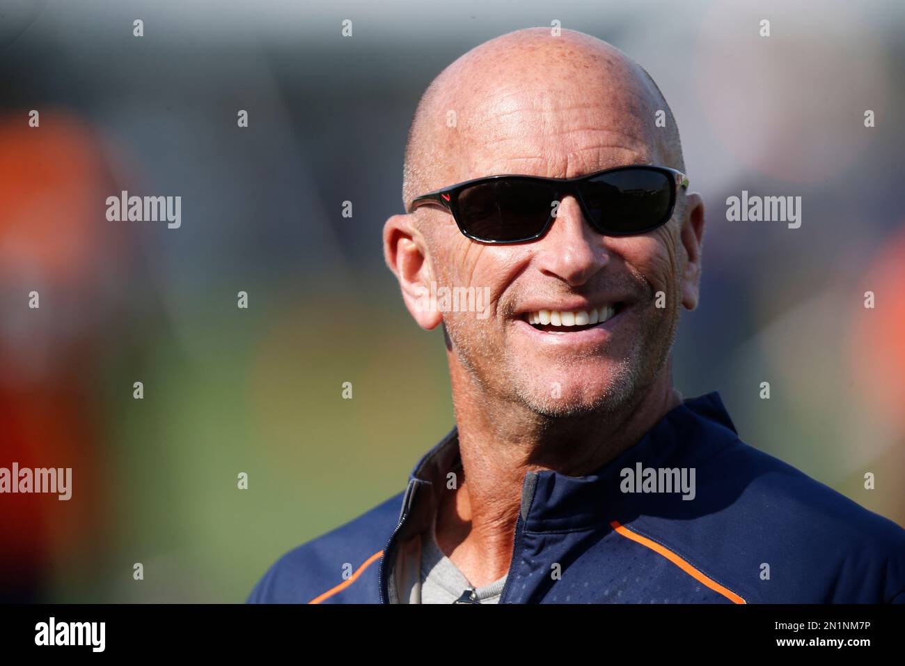 Denver Broncos defensive line coach Bill Kollar during the team's NFL ...