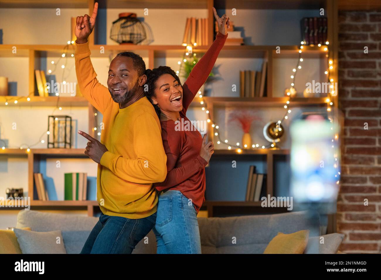 Man recording dance video on hi-res stock photography and images - Alamy