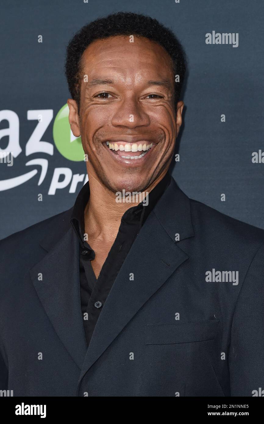 Rico Anderson arrives at the Premiere of "Hand of God" held at the Ace ...