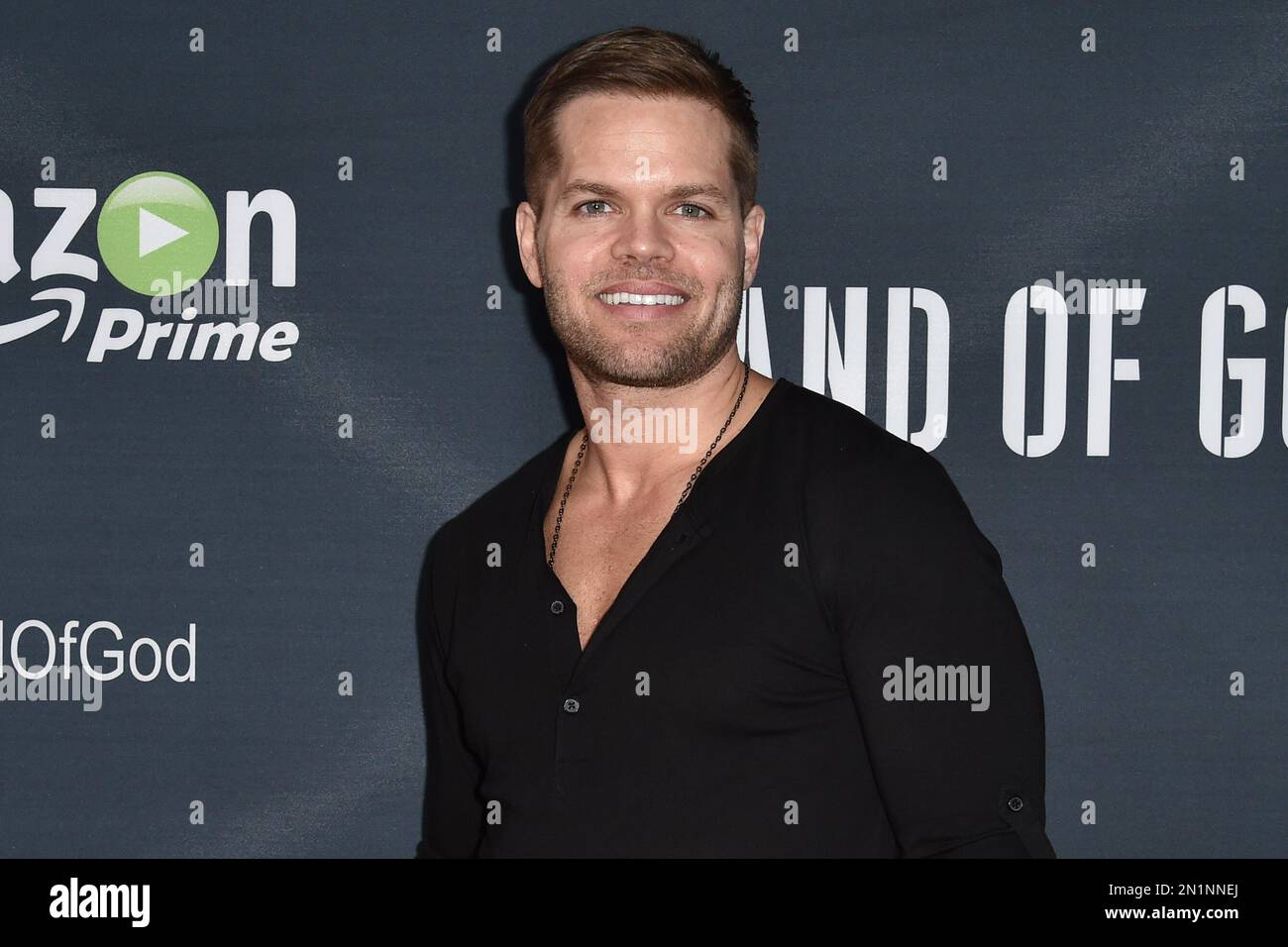 Wes Chathan arrives at the Premiere of "Hand of God" held at the Ace ...