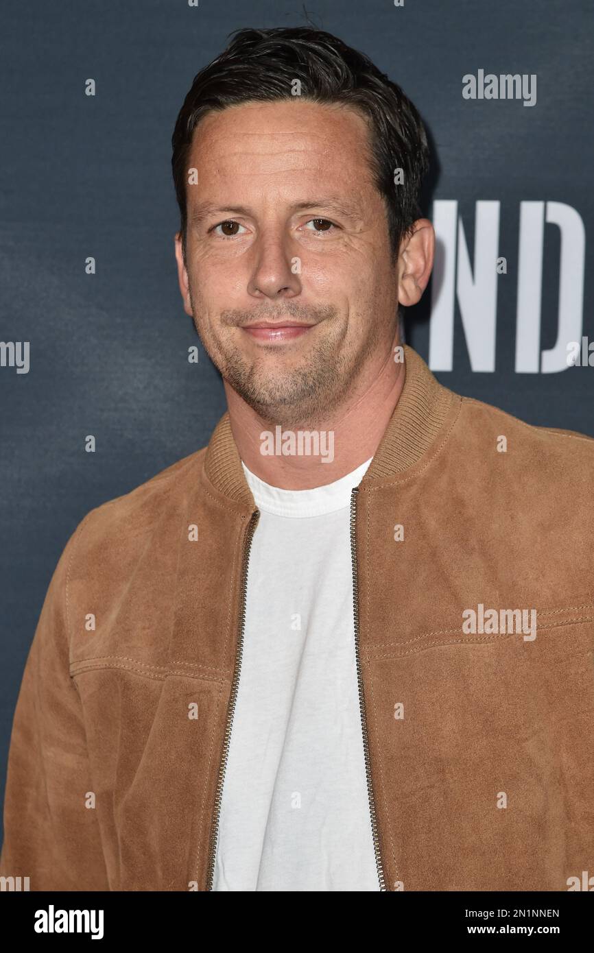 Ross McCall arrives at the Premiere of "Hand of God" held at the Ace ...