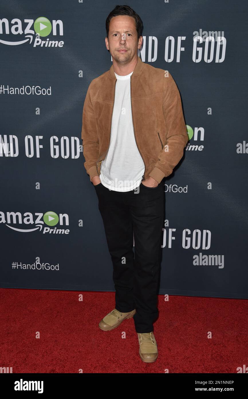 Ross McCall arrives at the Premiere of "Hand of God" held at the Ace ...