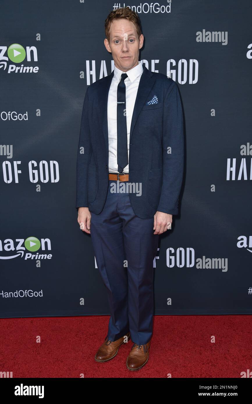 Jimmy Ray Bennett arrives at the Premiere of "Hand of God" held at the ...