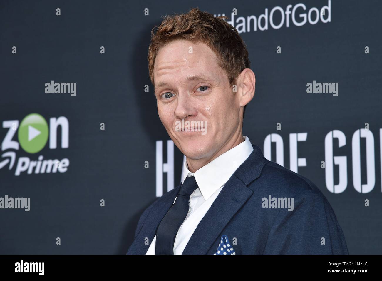 Jimmy Ray Bennett arrives at the Premiere of "Hand of God" held at the ...