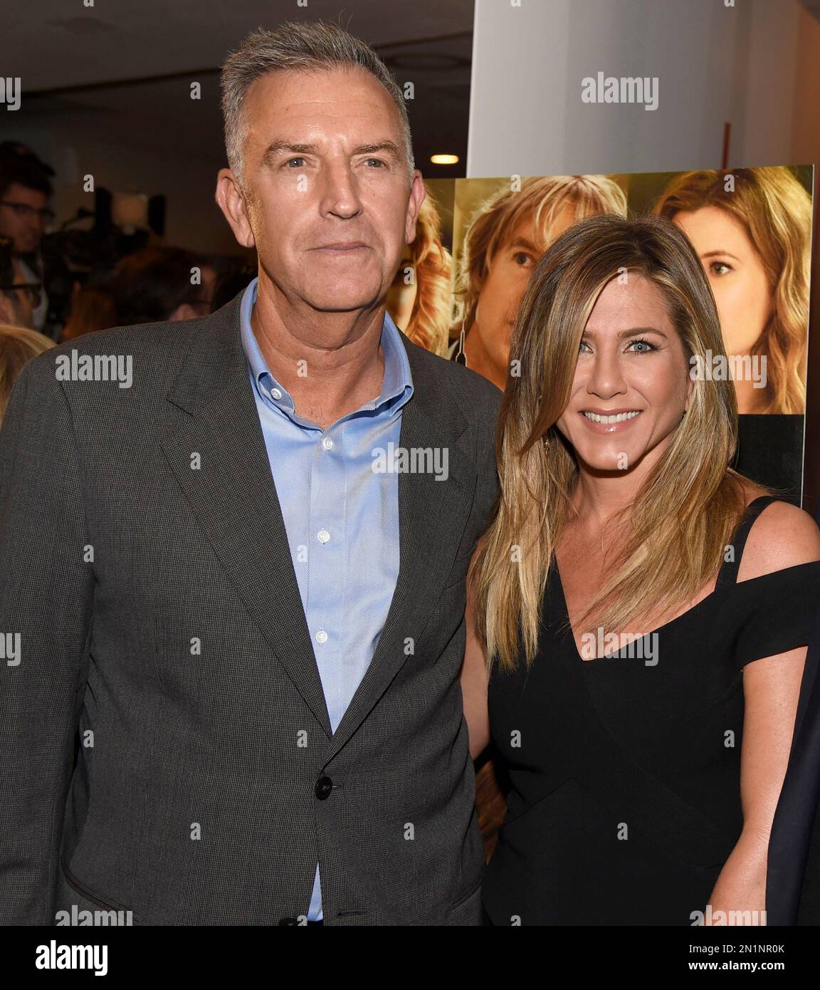 Steve Beeks, COO and president, Lionsgate, left, and Jennifer Aniston ...