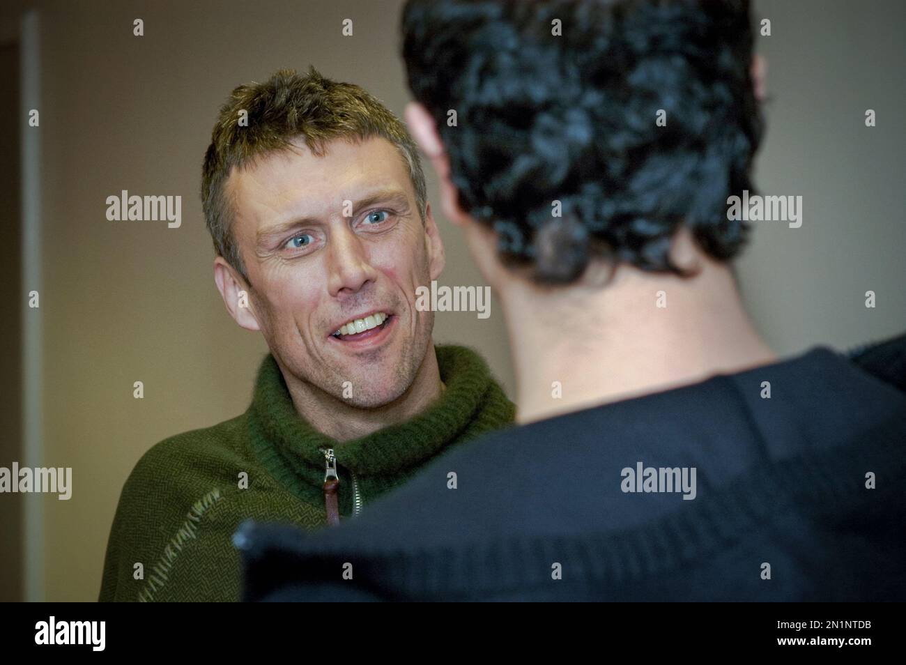 Bez photographed with Patrick McGuinness during Peter Kay's iconic 2005 Comic Relief 'Amarillo ...