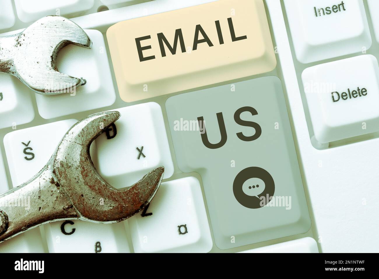Text caption presenting Email Us. Internet Concept Sending a commercial ...