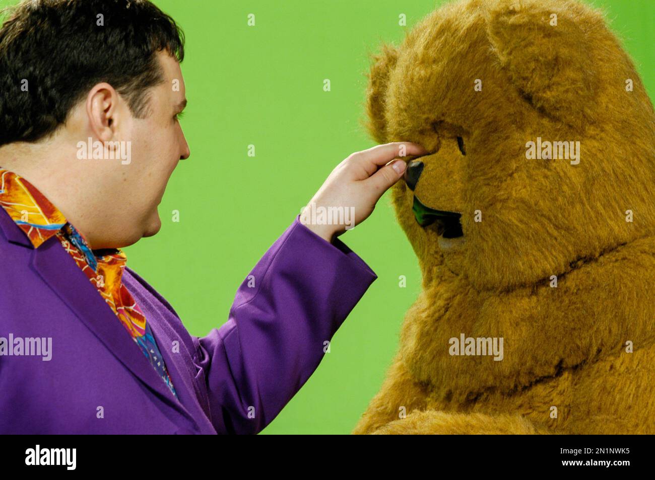 Peter Kay photographed with Bungle during his iconic 2005 Comic Relief ...