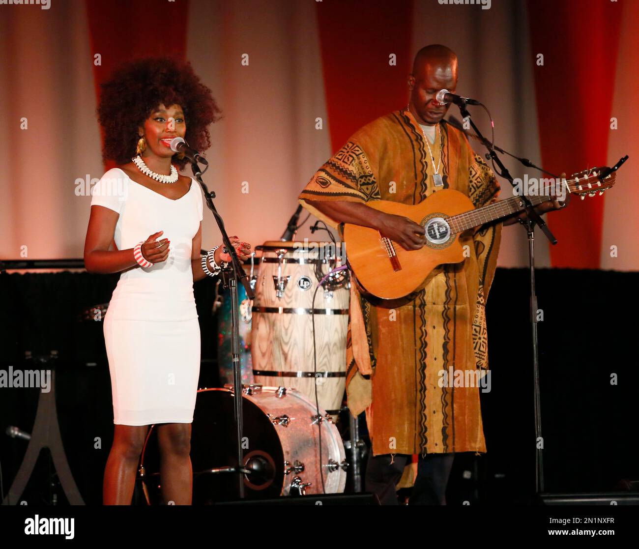 Malian-French singer/songwriter Inna Modja performs at the # ...