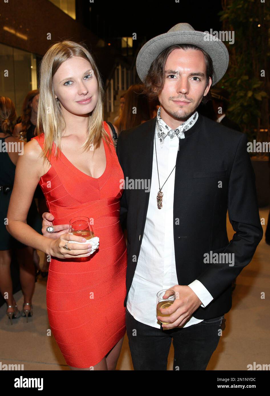 Olga Voronova, left, and Charan Andreas attend the Bold Films Special ...