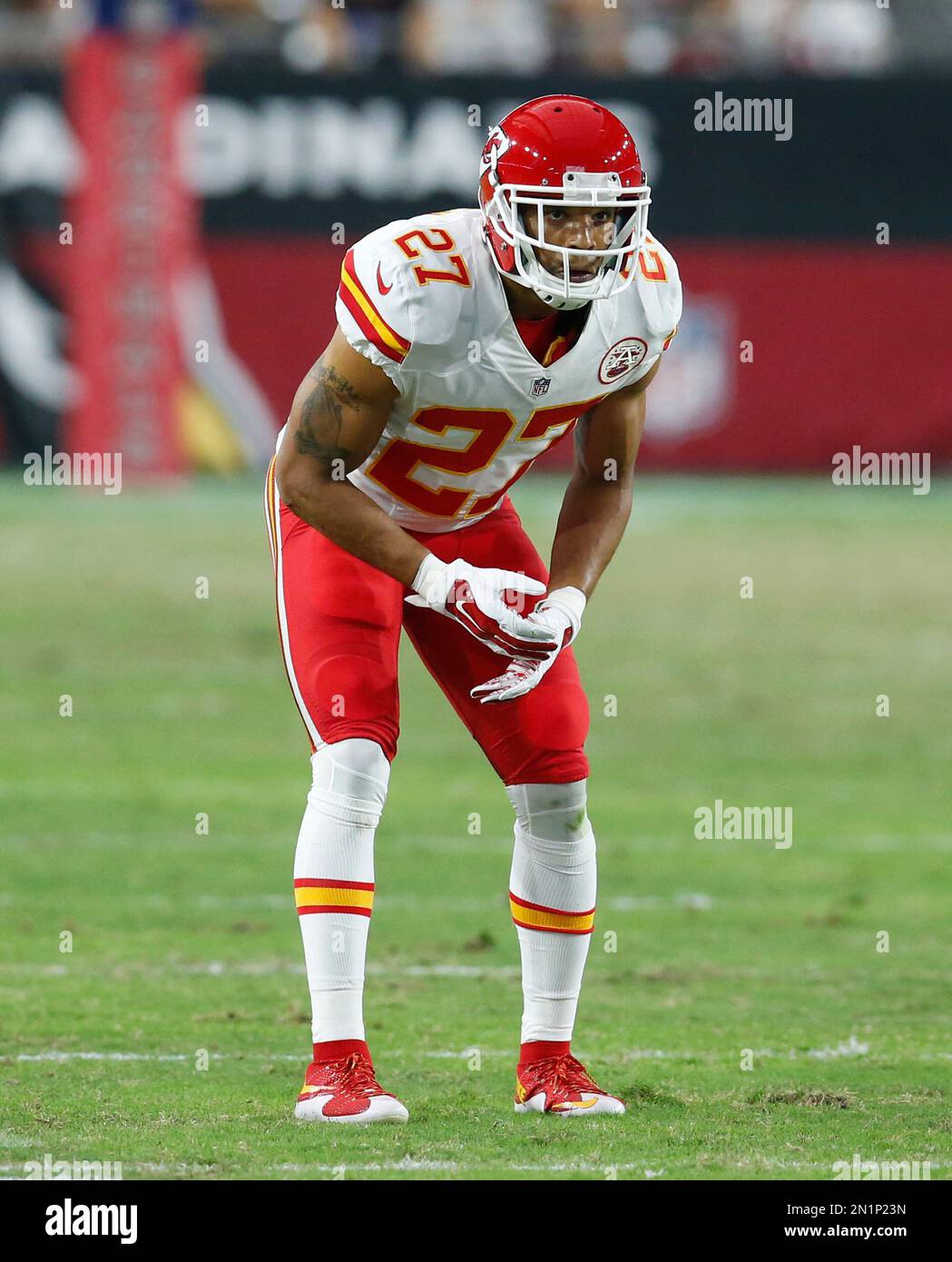 Kansas City Chiefs defensive back Tyvon Branch (27) during the first ...