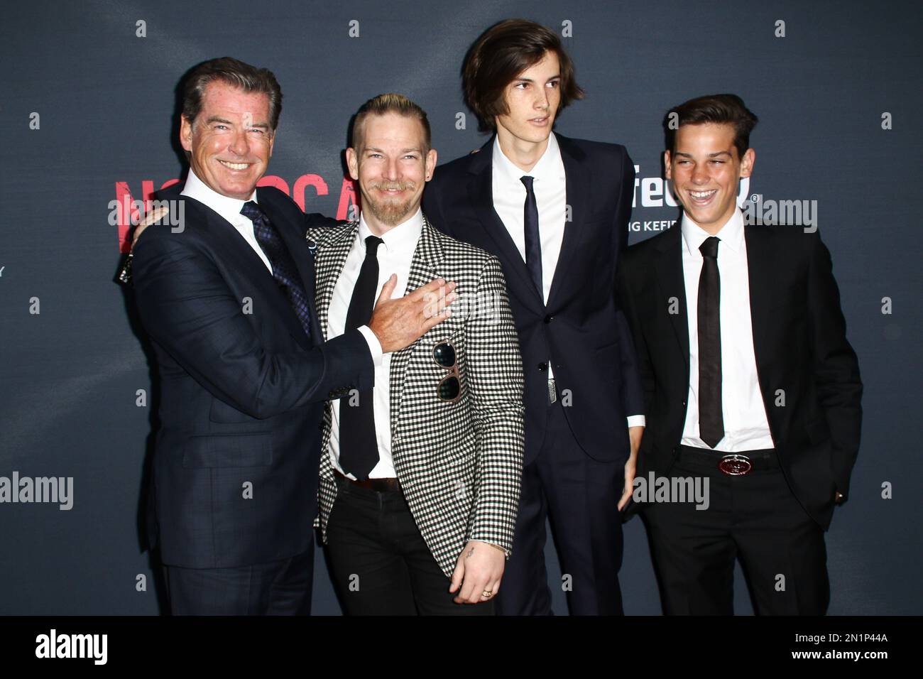 Pierce Brosnan, from left, Sean Brosnan, Dylan Brosnan and Christopher ...