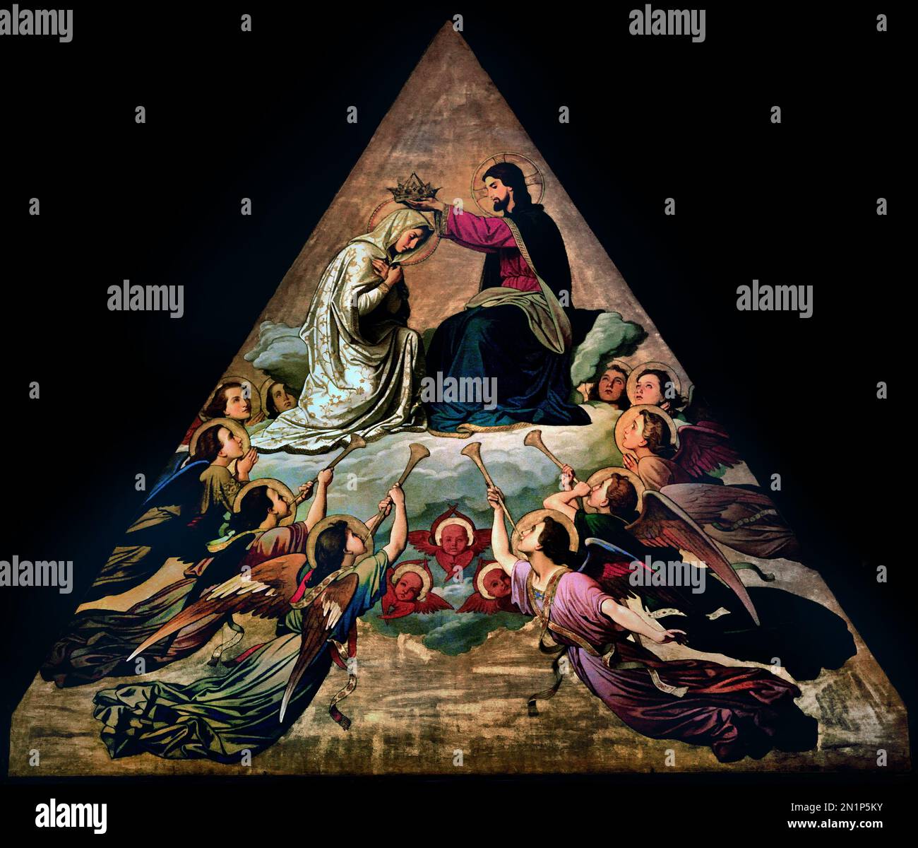 Incoronazione della Vergine - Coronation of the Virgin 1878 by Luigi ...