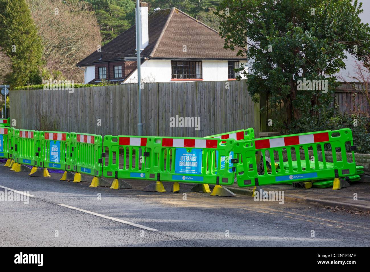 Work being undertaken by City Fibre to install a brand new ultrafast ...